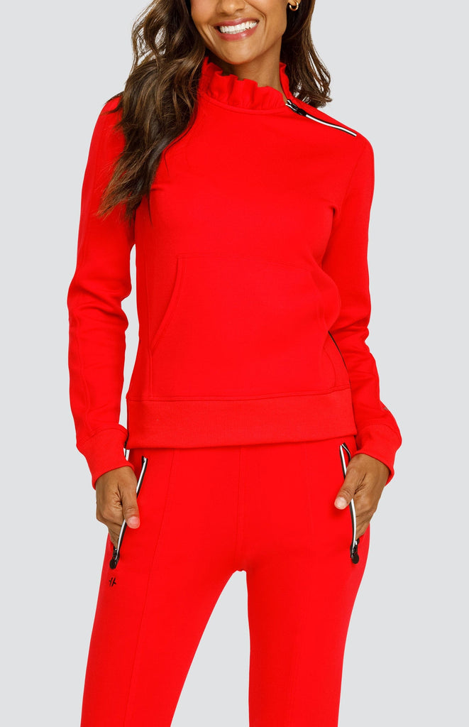 Condoleezza Dahlia Red Pullover – TAIL Activewear